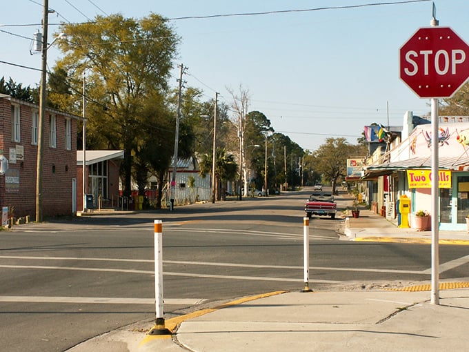 Downtown Carrabelle redefines "rush hour" – one traffic light, zero pretension, and a pace that makes watching paint dry seem like an Olympic sport.