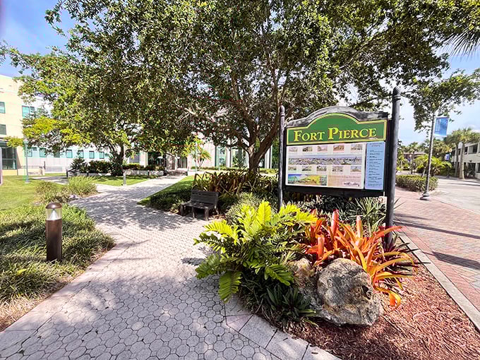 Fort Pierce welcomes visitors with lush landscaping and clear signage—no neon-lit tourist traps here, just genuine Florida charm waiting to be discovered.