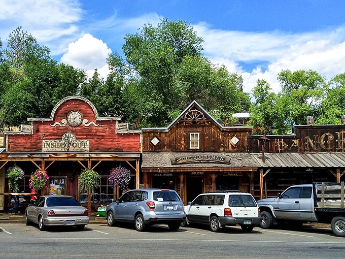 These aren't movie set facades—they're the real deal, where shops like "Inside Out" invite you to step back in time without sacrificing modern shopping therapy.