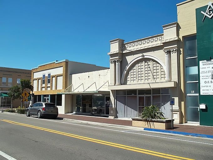 Downtown Wauchula's historic architecture tells stories of boom times past while housing today's local businesses. That arched façade has witnessed nearly a century of small-town life.