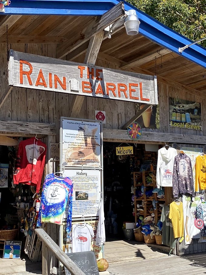 The weathered wooden sign tells you everything you need to know—you've arrived somewhere authentic, not something dreamed up in a corporate boardroom.