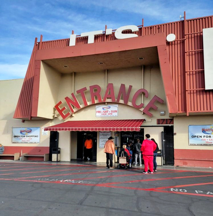 The entrance beckons like a portal to a parallel bargain universe. Step through these doors and kiss your shopping budget goodbye—in the best way possible.