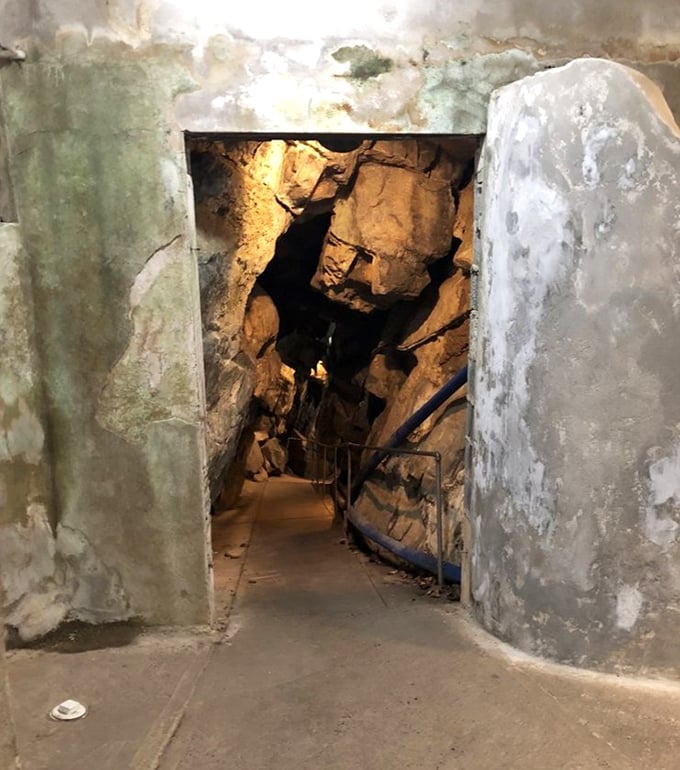 Like stepping through a portal to Middle-earth, this entrance beckons visitors into a subterranean realm where fantasy and geology collide.