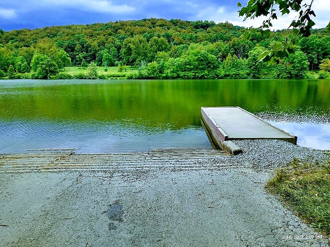 This simple wooden dock isn't just a place to fish—it's an invitation to slow down and reconnect with nature's rhythm.