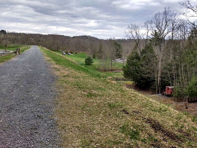 The path less traveled? Maybe not, but this winding gravel trail promises adventures that no smartphone app could ever deliver.