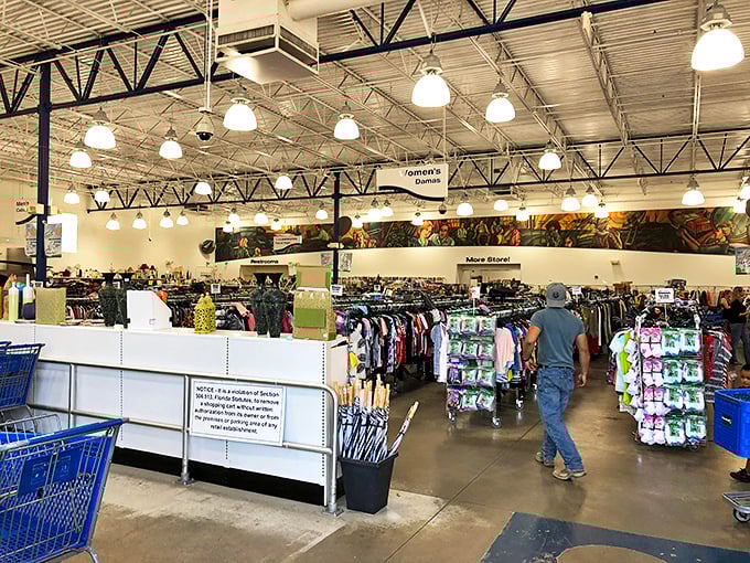 Like a department store from a parallel universe where everything has a story, the spacious interior invites exploration with its organized chaos.