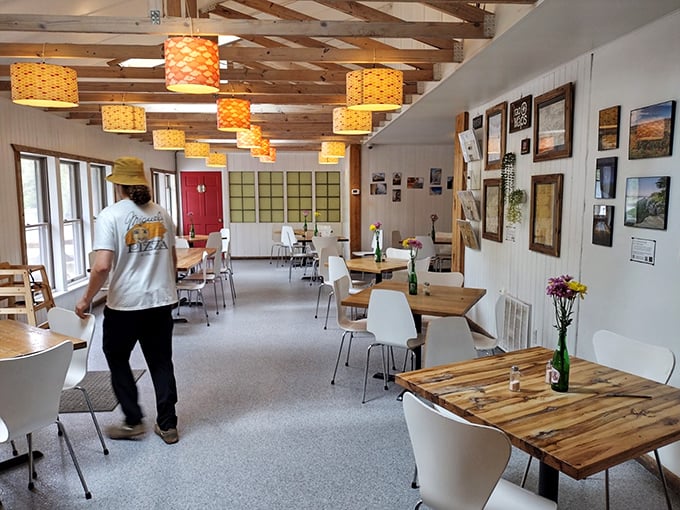 Warm wooden beams, woven lampshades, and that unmistakable vibe of a place where memories are made alongside meals.