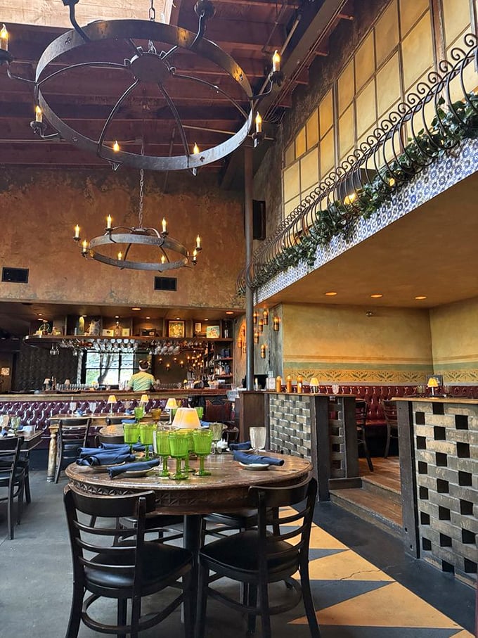 Those soaring ceilings and wrought-iron chandeliers aren't trying too hard—they're just confidently Cuban, and it works beautifully.