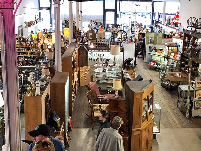 A time traveler's paradise stretches before you. Every aisle promises discoveries that might just have you texting photos to your childhood best friend.