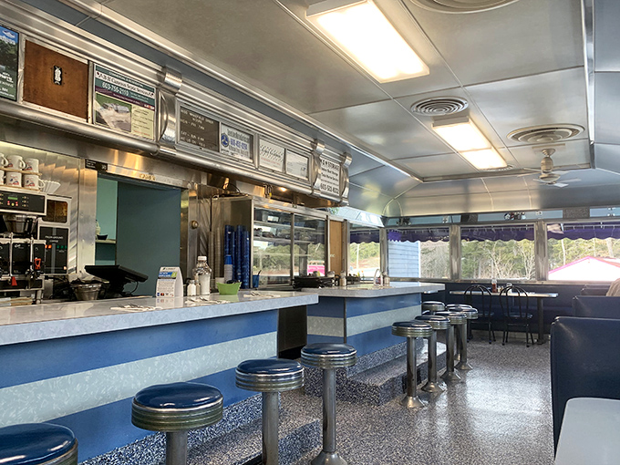 Classic Americana gleams from every surface inside this time capsule of a diner. Those blue counter stools have supported generations of hungry New Hampshirites.