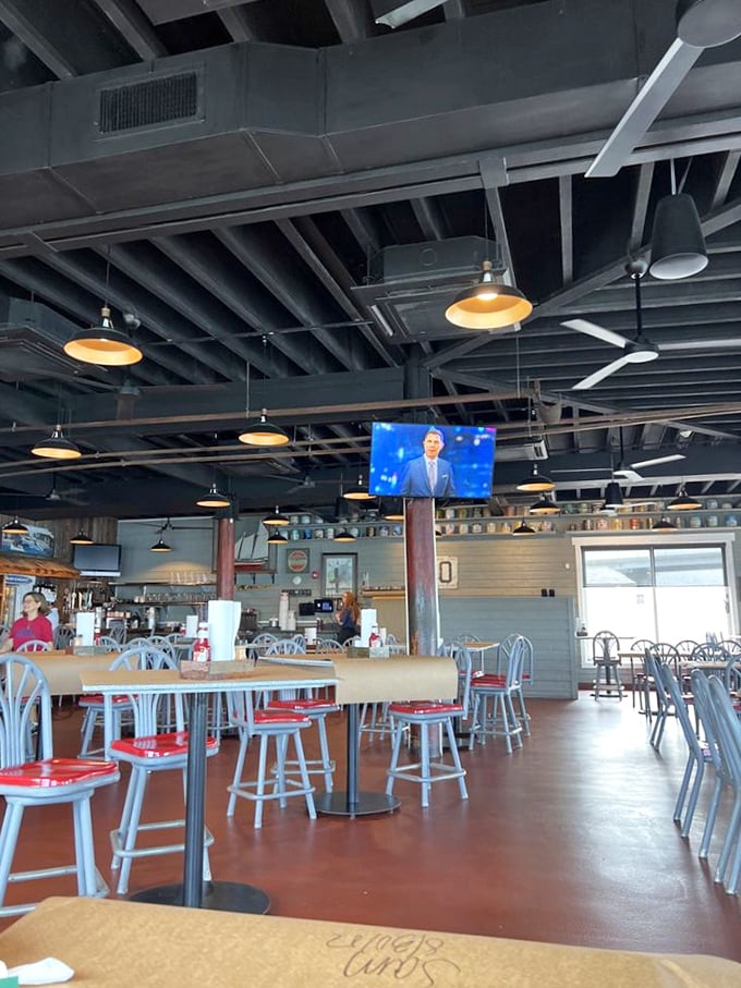 Inside, the no-nonsense dining room says everything about priorities: comfortable seats, good lighting, and nothing fancy to distract from the star of the show—Maryland's finest seafood.