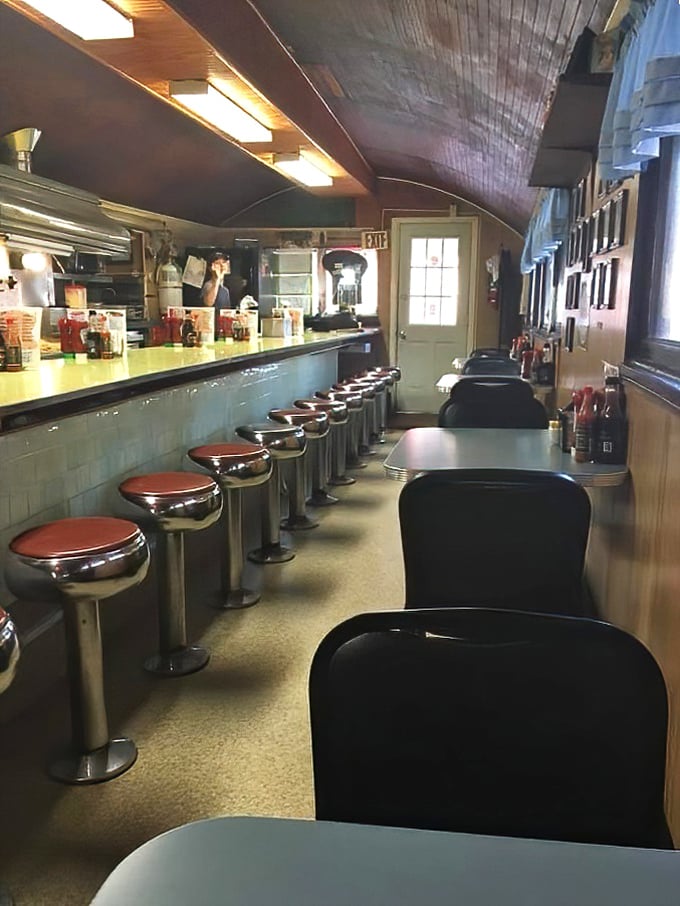 The counter seats aren't just seats—they're front-row tickets to the greatest breakfast show on earth, complete with coffee refills and local gossip.