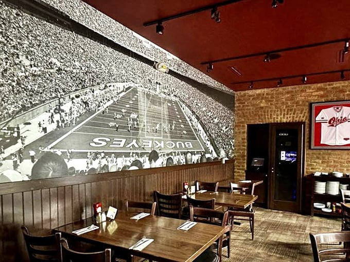Sports history meets comfort dining – where Ohio memories line the walls and good food fills the tables.