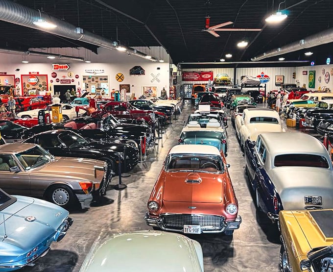 Automotive heaven exists, and it's arranged in perfect rows. Each gleaming hood and polished fender tells a story of American innovation and style.
