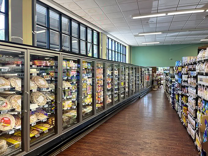 These refrigerated cases hold more than just cheese – they're treasure chests of artisanal delights waiting to be discovered.