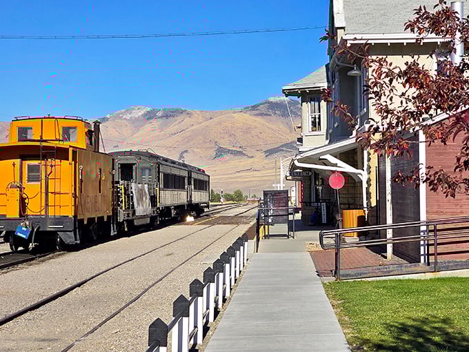 The Nevada Northern Railway still runs real trains through real history, no velvet ropes or "please don't touch" signs required.