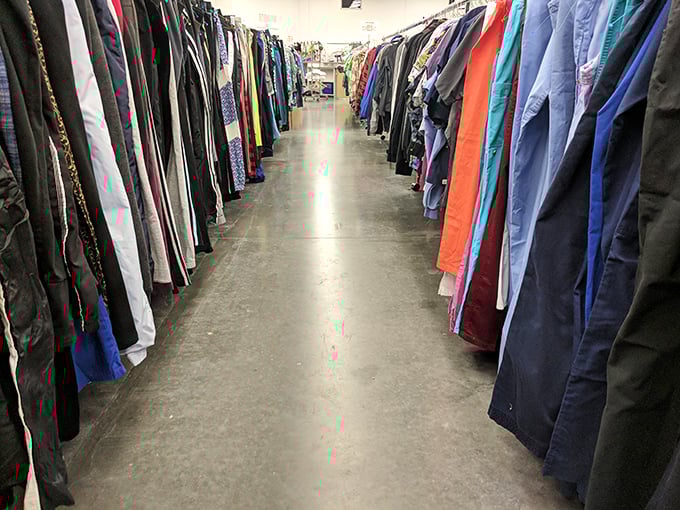 Endless racks of possibility stretch before you like a textile ocean. This isn't just shopping—it's a quest for your next favorite outfit.