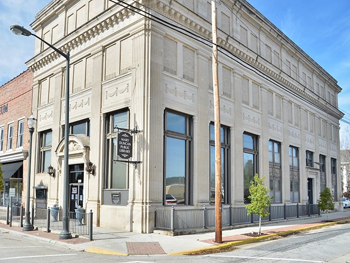 Banking on history! This stately former bank building anchors downtown Benson with the kind of architectural gravitas they just don't build anymore—solid as your grandmother's advice.