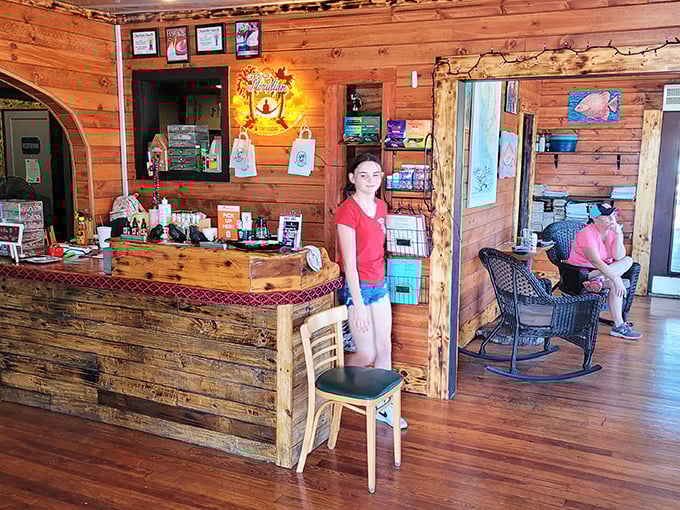Inside, warm wood paneling and rustic charm create the perfect backdrop for seafood that needs no fancy presentation.