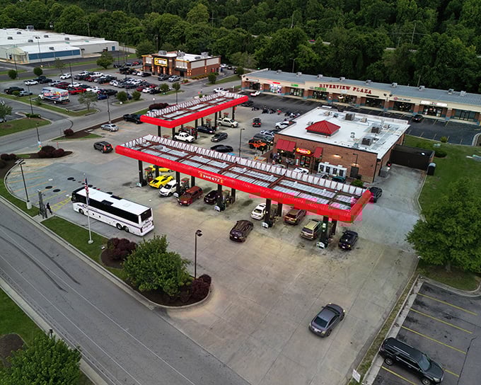 Even gas stations in Danville have a certain charm – this Sheetz stands ready to fuel both vehicles and hungry travelers.