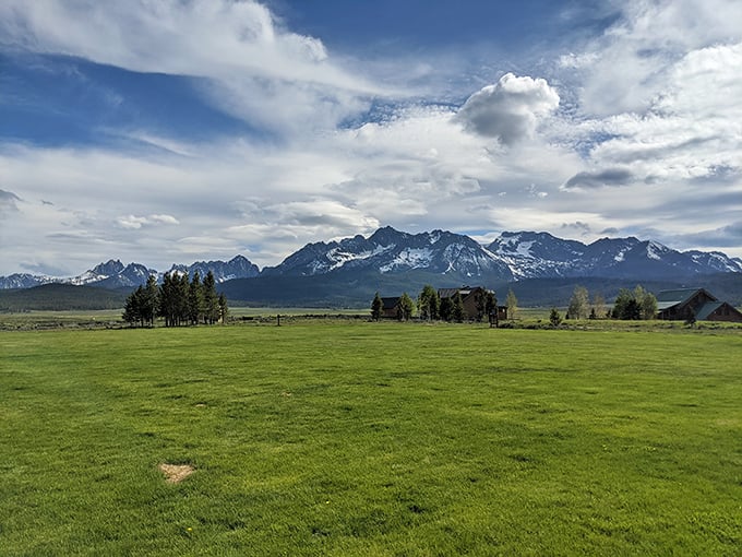 Big sky country meets mountain majesty. This is the kind of view that makes you forget your phone password—and that you even have a phone.