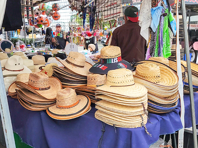 Hat heaven awaits! From cowboy classics to beach-ready straws, this headwear collection could outfit a small Western movie—or your next backyard barbecue.