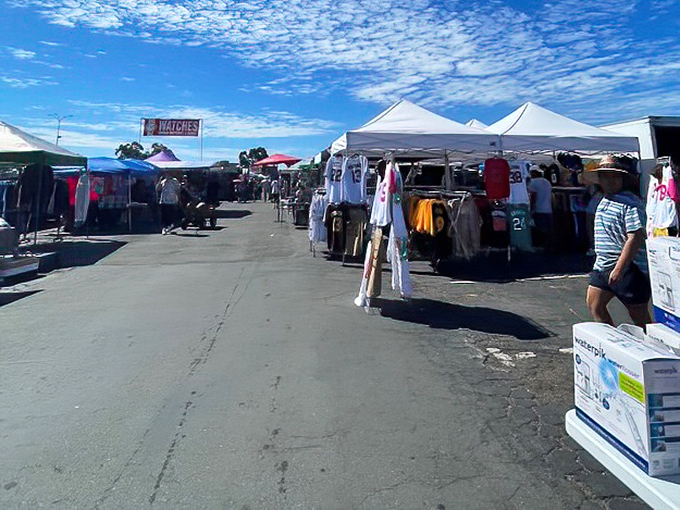 Blue skies and bargains as far as the eye can see. The weekend ritual of discovery unfolds under San Diego's perfect weather.