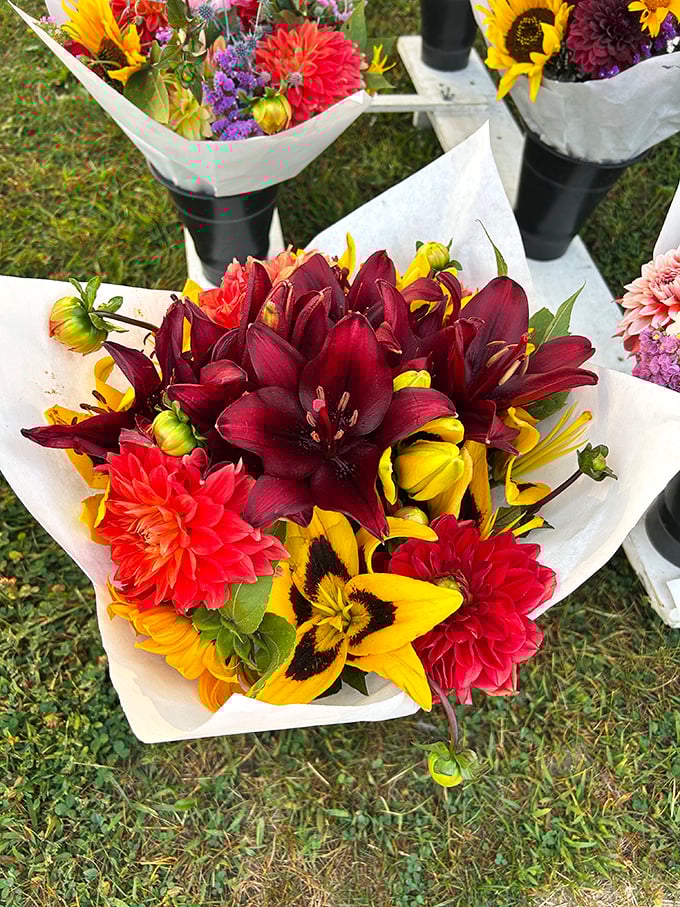 Nature's palette in paper wrappings. These farm-fresh bouquets bring Wisconsin's summer gardens home, no green thumb required.