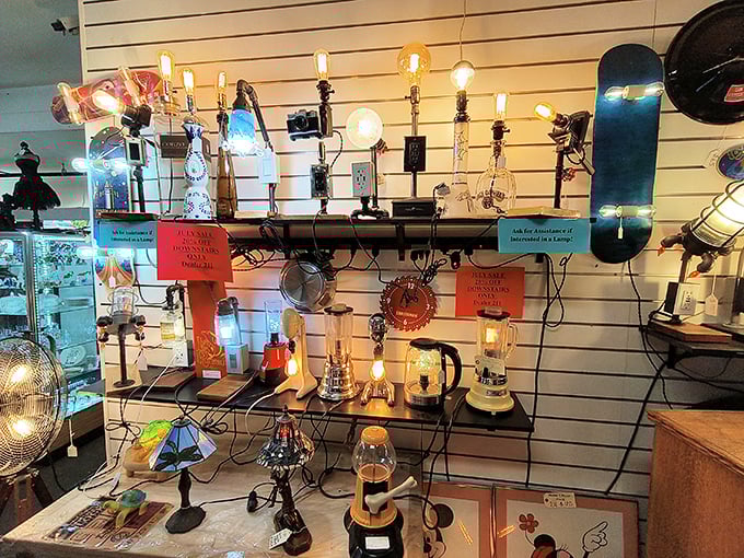 These aren't just lamps—they're conversation pieces waiting to illuminate your next dinner party story about "this amazing place in Riverside."