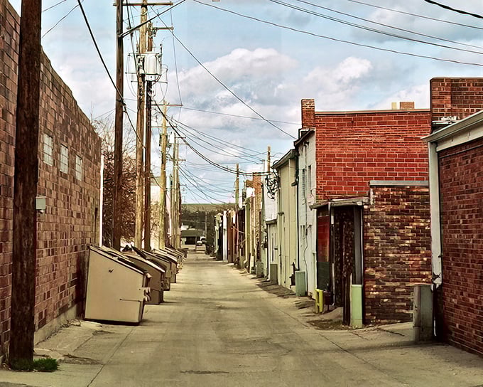 Every small town has its secret passages. Chadron's back alleys reveal the architectural honesty that tourist strips often hide.