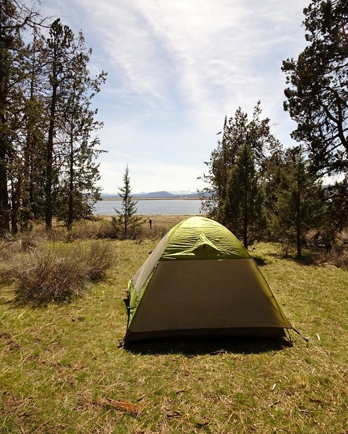 Home sweet temporary home! This tent spot offers million-dollar views without the crowds – just you, nature, and that impossibly blue California sky.