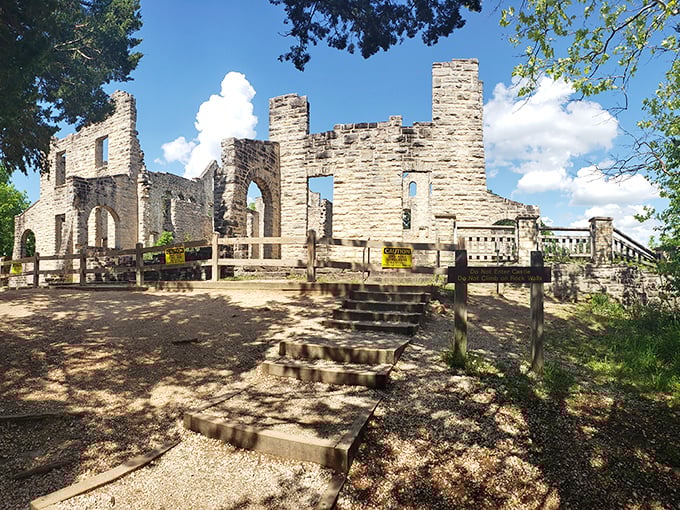 Medieval Europe meets the Midwest in these stunning castle ruins. Who needs Downton Abbey when Missouri offers this dramatic backdrop?