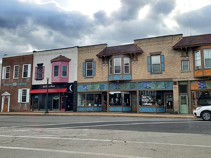 These colorful storefronts aren't just Instagram bait – they're living history with a splash of whimsy. The kind of place where window shopping becomes an afternoon's entertainment.