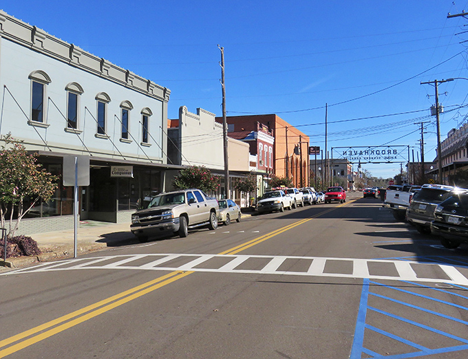 Main Street's historic facades whisper stories of prosperity without the modern markup – authentic Americana at its finest.