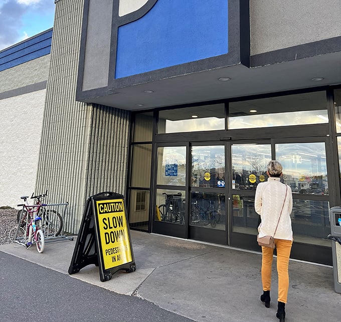 That yellow "Slow Down" sign isn't just for safety—it's solid life advice for appreciating the journey through this wonderland of possibilities.