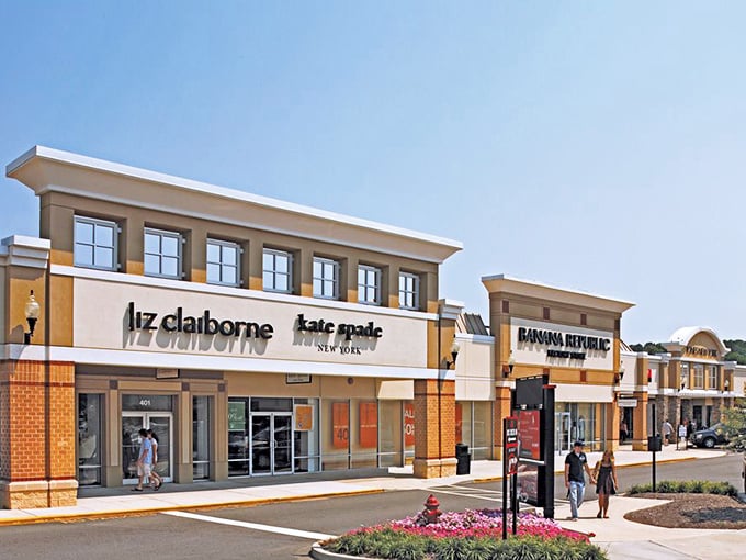 Architectural charm meets shopping paradise. The blend of colonial-inspired design and modern retail spaces creates an atmosphere that's uniquely Maryland.