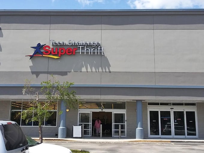 Approach the entrance with caution: your wallet may be lighter, but your car will definitely be heavier after a visit to this thrifting paradise.