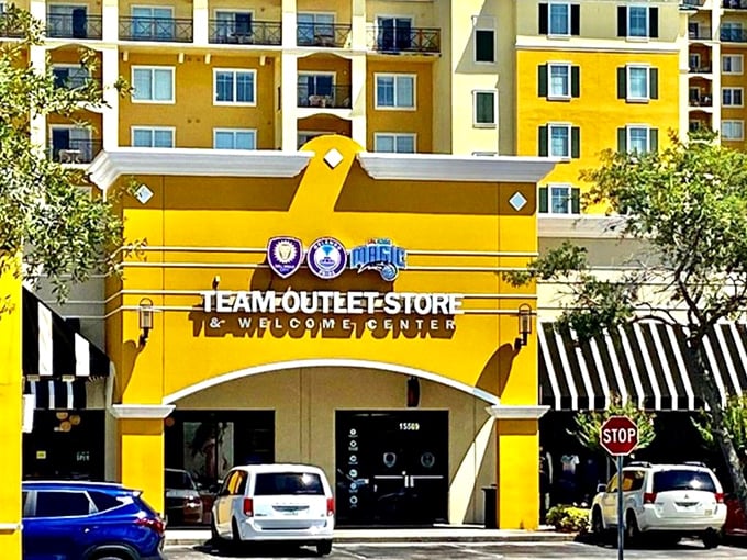 The Team Outlet Store welcomes sports enthusiasts with the promise of branded gear without the stadium pricing.