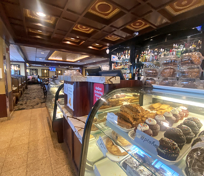 Where dessert dreams come true – that pastry case isn't just displaying cakes, it's showcasing edible works of art waiting to change your day.