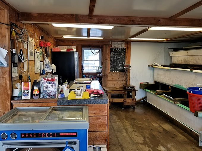 No fancy POS systems here – just wooden walls, handwritten menus, and the authentic charm of a place that prioritizes fresh catch over frills.