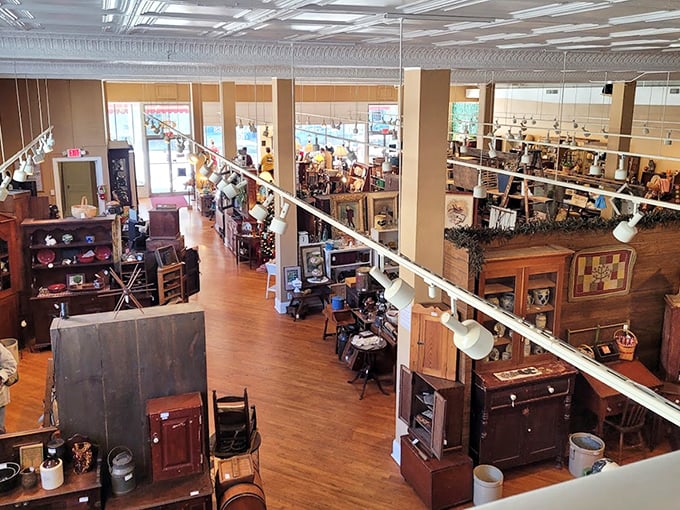 A bird's-eye view of history waiting to be rediscovered. Each booth tells a different story, each aisle a new adventure.