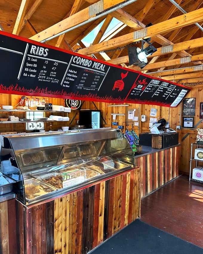 Wooden beams overhead, menu boards aflame with options—this is where decisions are made that will haunt your dreams in the best possible way.
