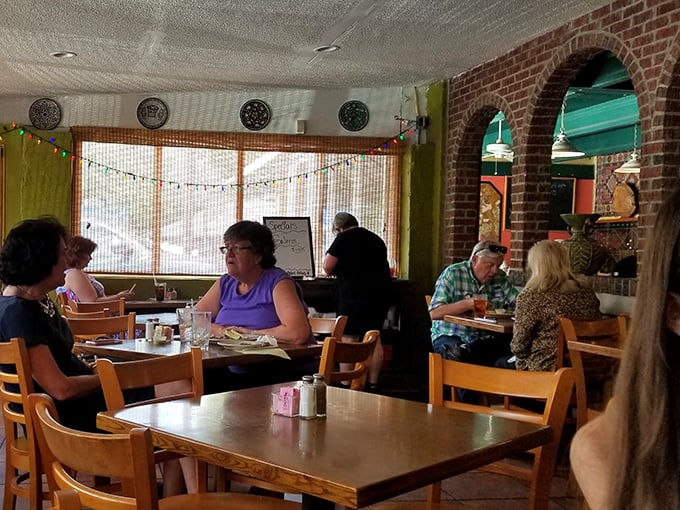 Brick archways and colorful walls create the perfect backdrop for Columbia's most authentic Mediterranean experience. Comfort meets culture in every corner.