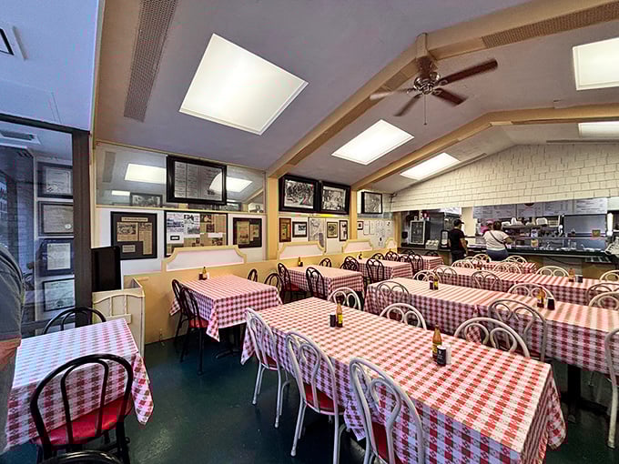 Classic red and white checkered tablecloths create a nostalgic backdrop for countless Nashville memories. This isn't trendy dining—it's timeless comfort.