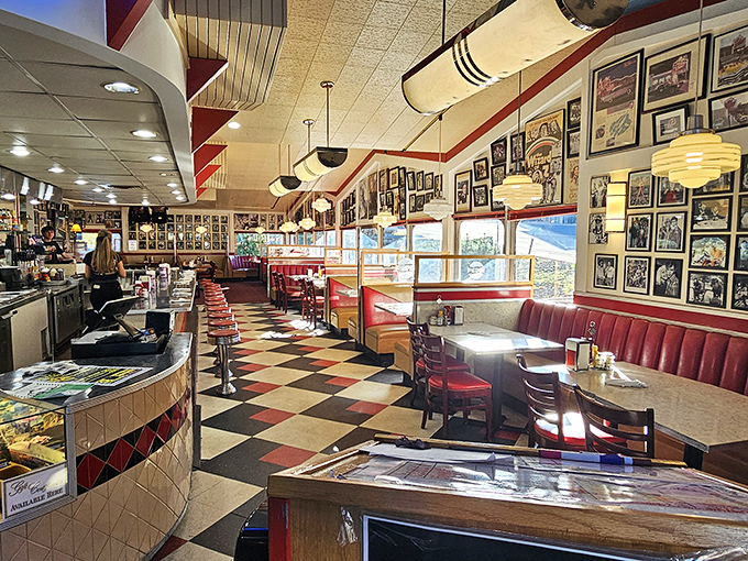 Step inside and suddenly you're in a Norman Rockwell painting that's been updated with a jukebox. Those red vinyl booths have heard more stories than a bartender on Saturday night.