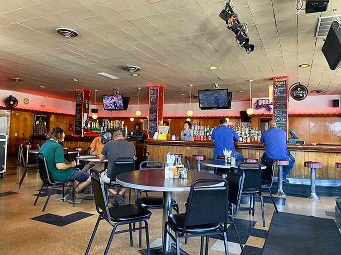 Where hot dog dreams come true. The unpretentious interior promises no frills, just thrills for your taste buds.