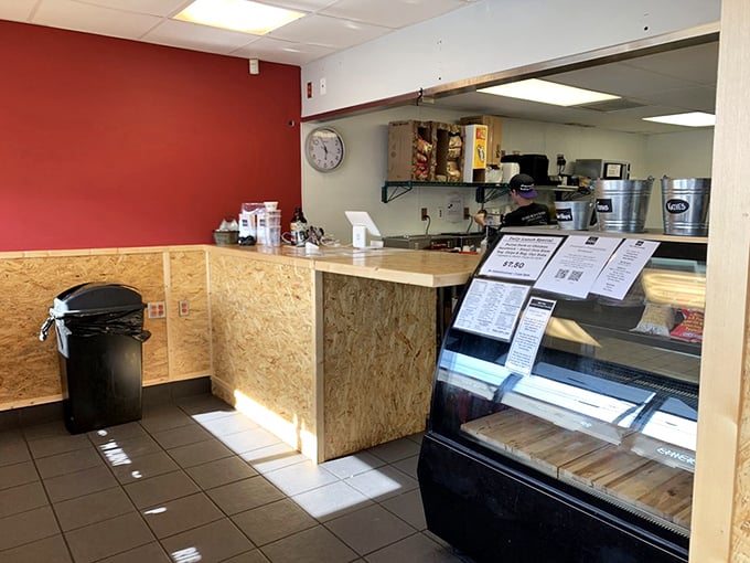 Clean, functional, and gloriously unpretentious—this counter setup means business is all about the meat, exactly as it should be.