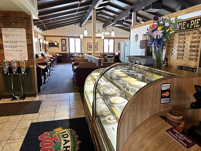 Step inside and the pie case greets you first – a strategic move that's either brilliant marketing or delicious torture while you wait for a table.