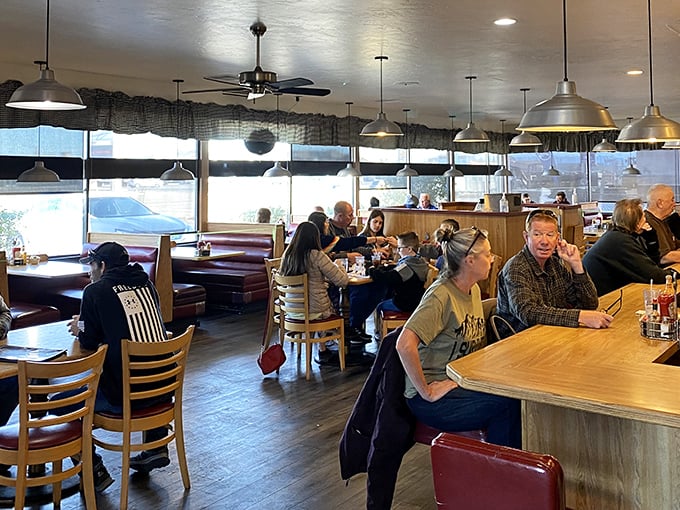 Morning conversations and coffee refills – the dining room at Jerry's is where Fallon locals and travelers alike find common ground over breakfast.