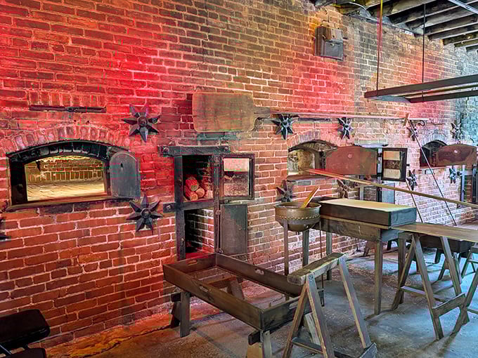 These original brick ovens have witnessed more twists and turns than a daytime soap opera, their warm glow creating the perfect environment for pretzel perfection.
